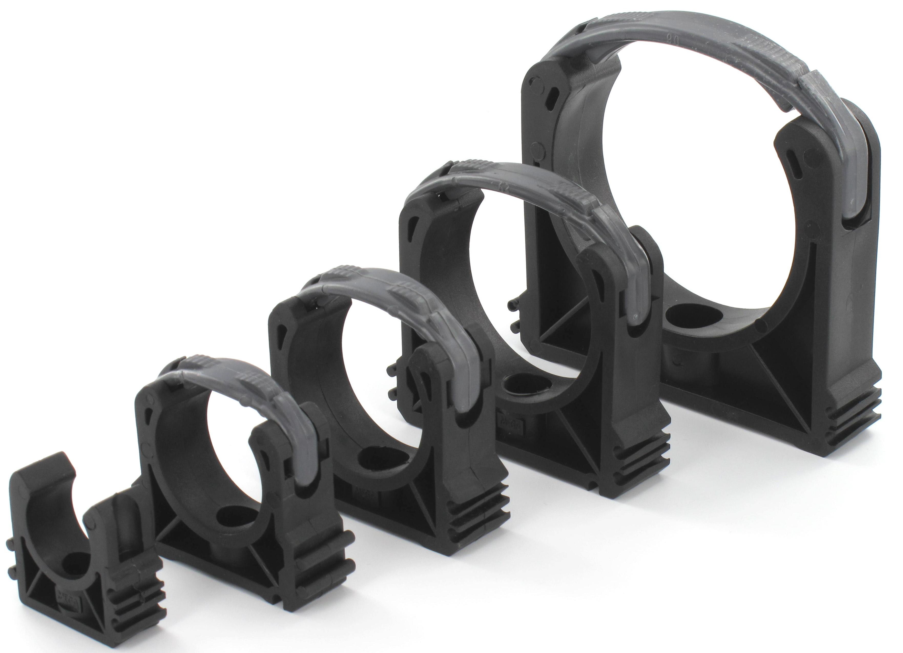 Kunststoff-Rohrklemme schwarz 63 mm - Schätz GmbH