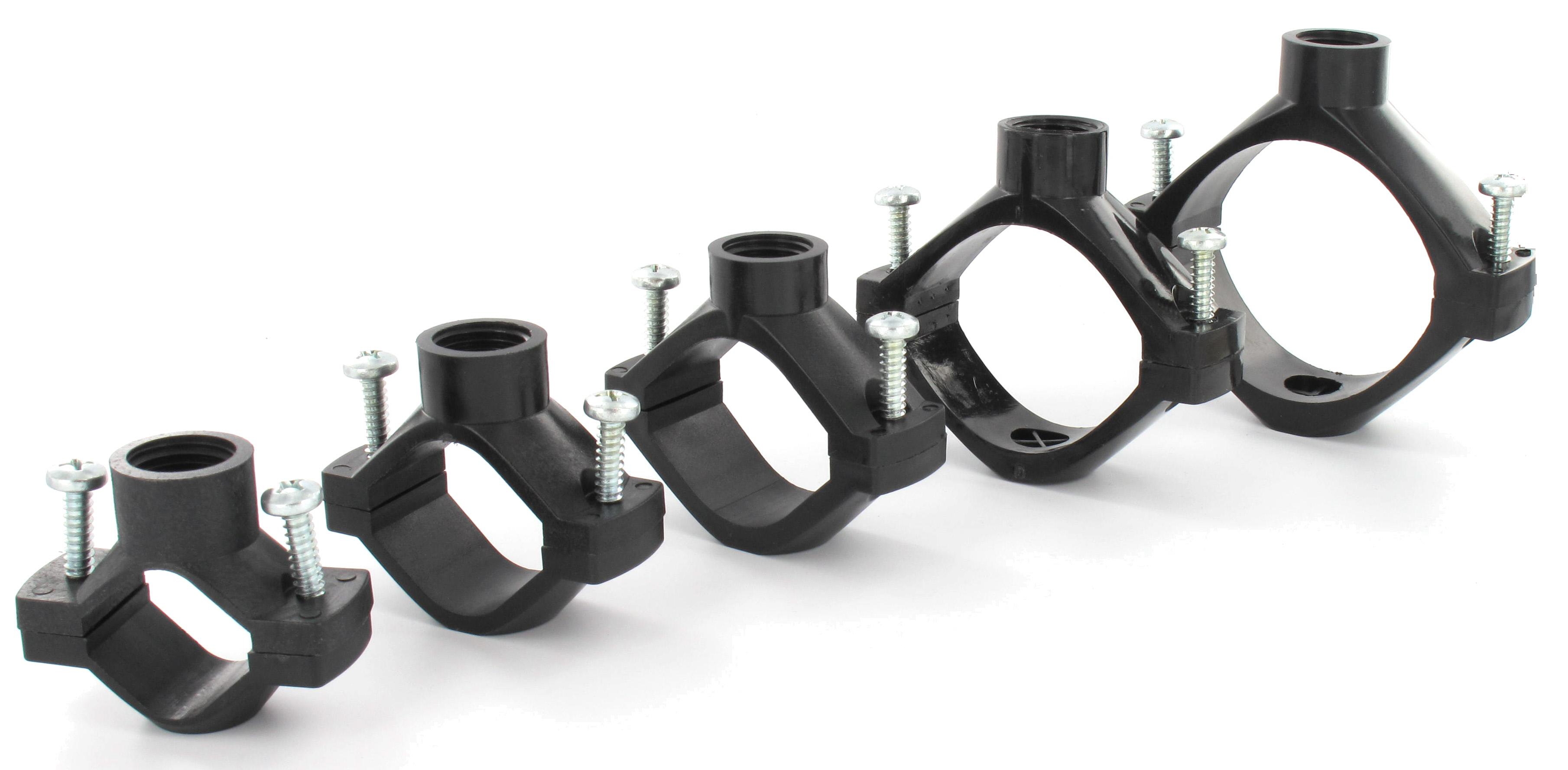 Kunststoff-Rohrklemme geschraubt 40 mm (1,5") - Schätz GmbH